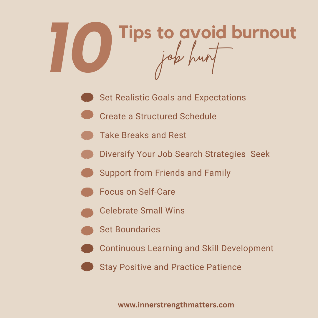 10 Essential Tips to Avoid Burnout During Job Hunt