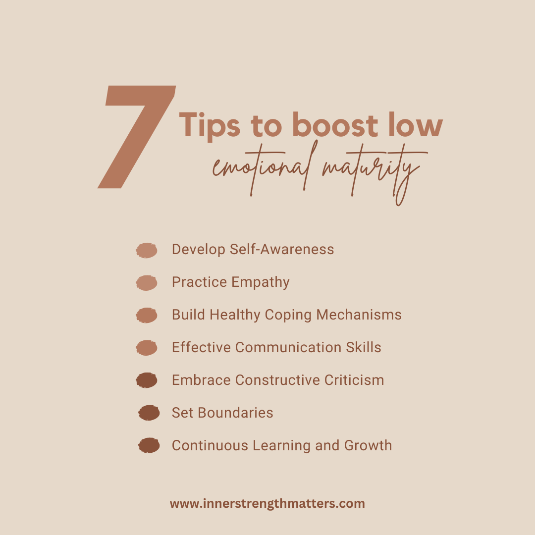 7 Tips to Boost Low Emotional Maturity